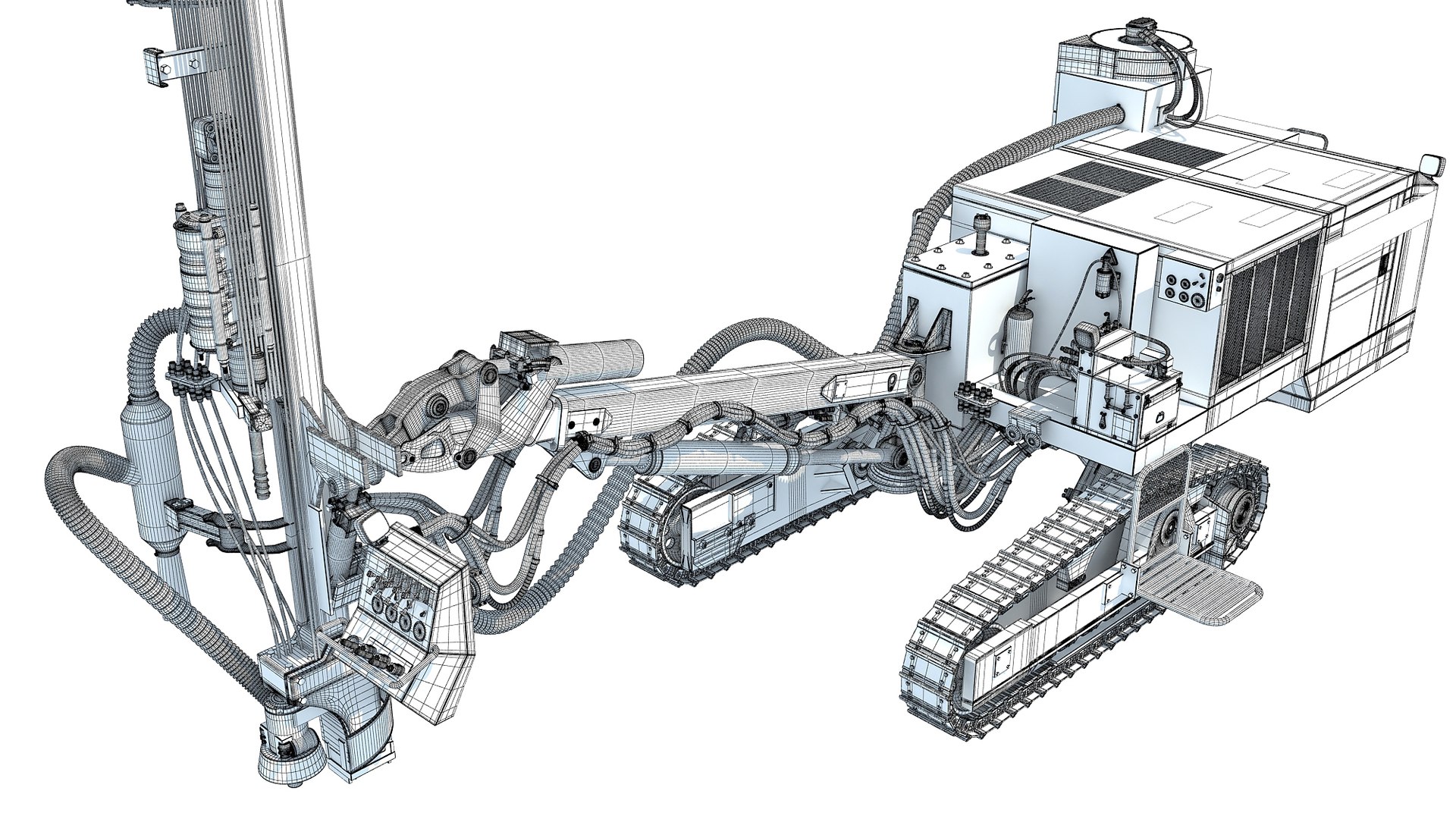 3D Mining Drill Rig Equipment Collection - TurboSquid 1872489
