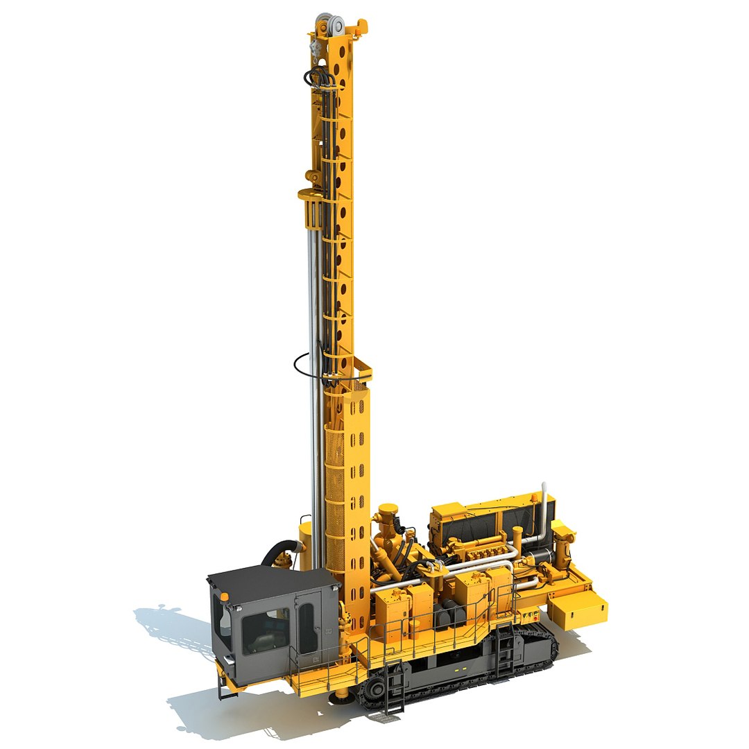 3D Mining Drill Rig Equipment Collection - TurboSquid 1872489