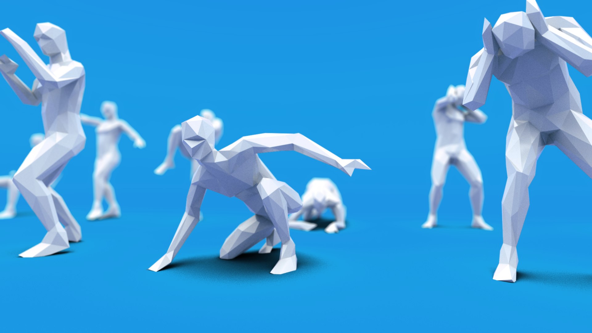 Triangulated Human Action 3D - TurboSquid 1223222