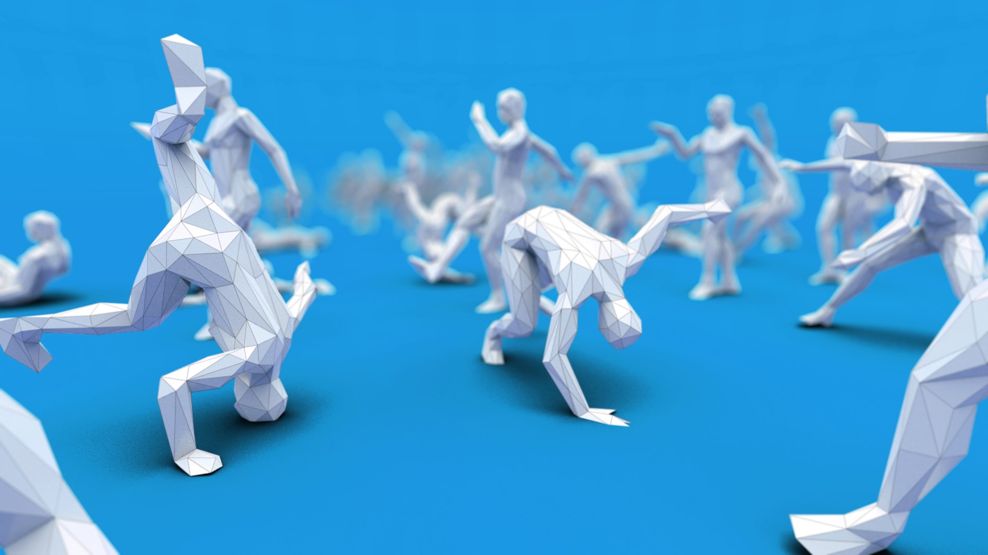 Triangulated Human Action 3D - TurboSquid 1223222