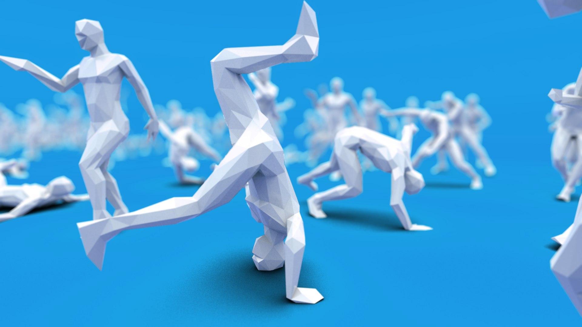 Triangulated Human Action 3D - TurboSquid 1223222