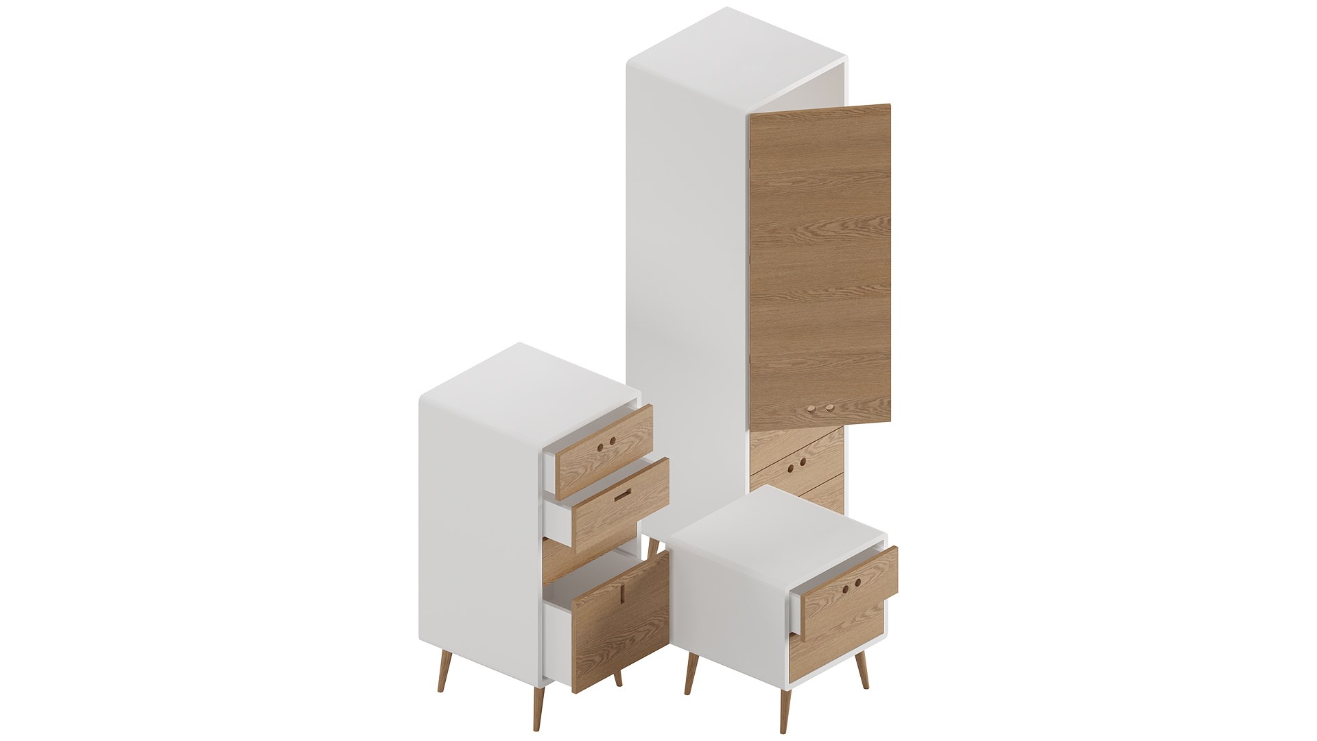 3D Nandos Mario Martins DAM Drawers Set 01 Model - TurboSquid 1836348