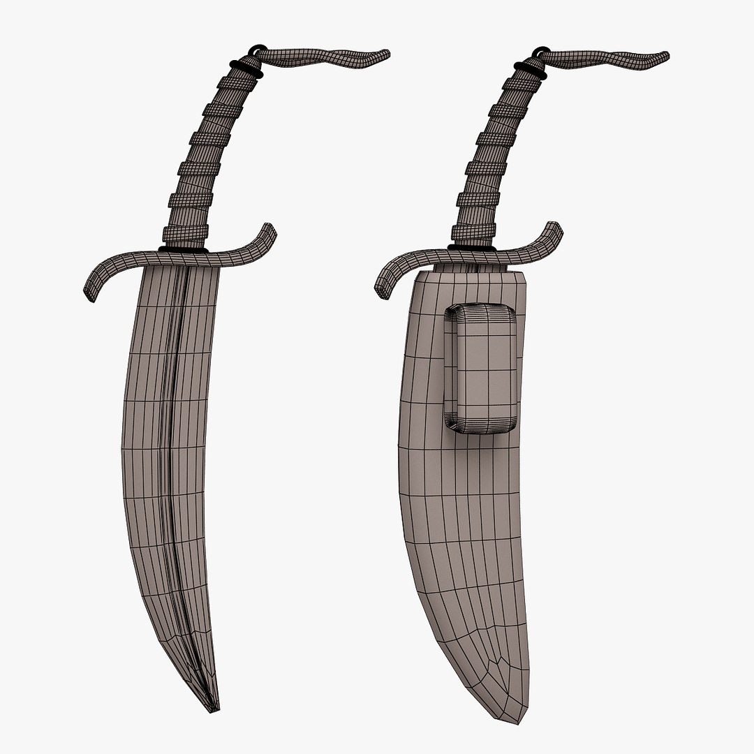 dagger 3d model