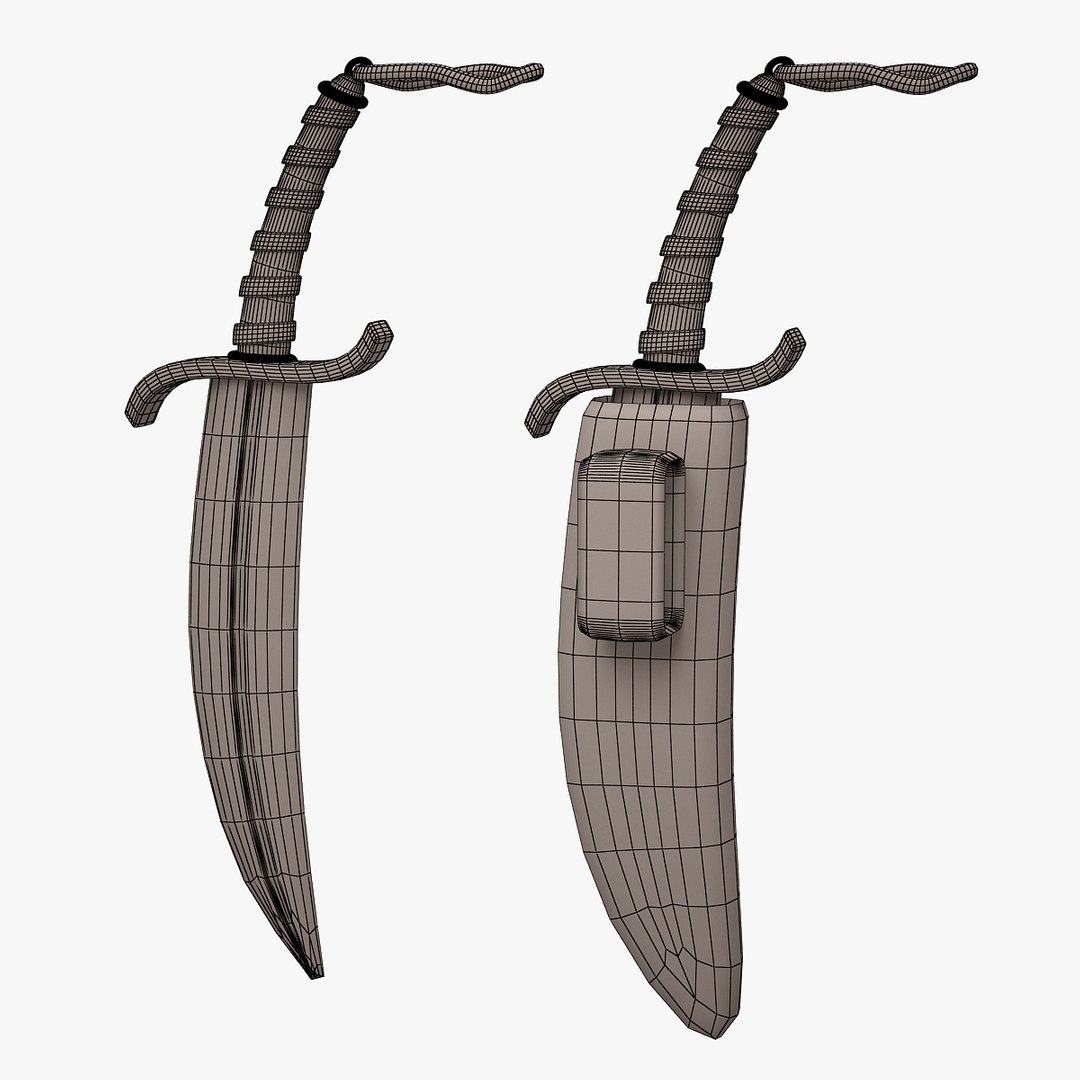dagger 3d model