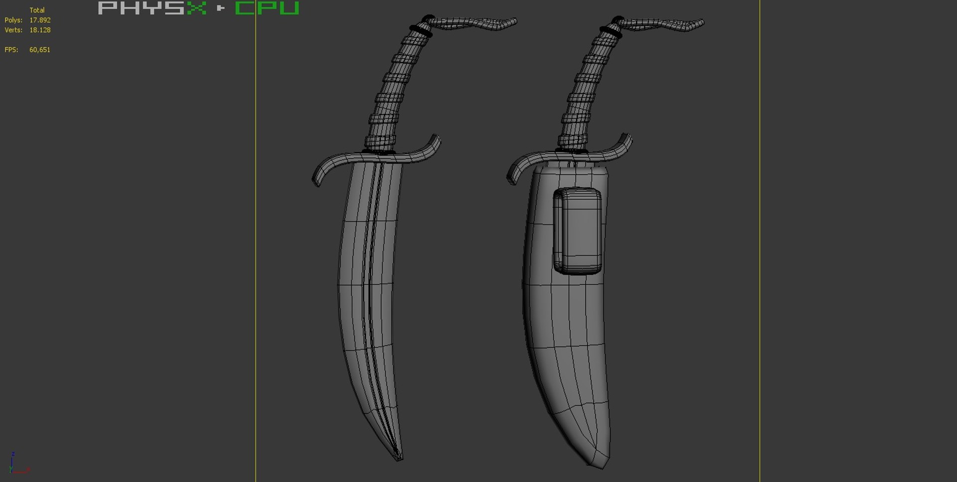 dagger 3d model