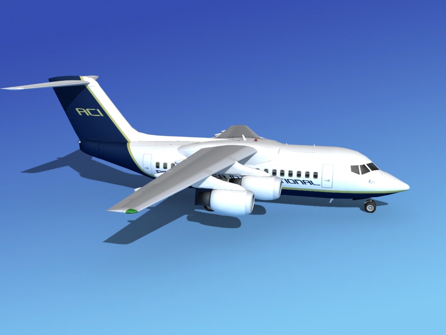 turbines bae 146 3d dxf