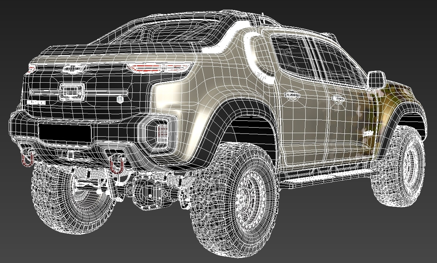 3D Chevrolet Colorado ZH2 2017 - TurboSquid 2216833