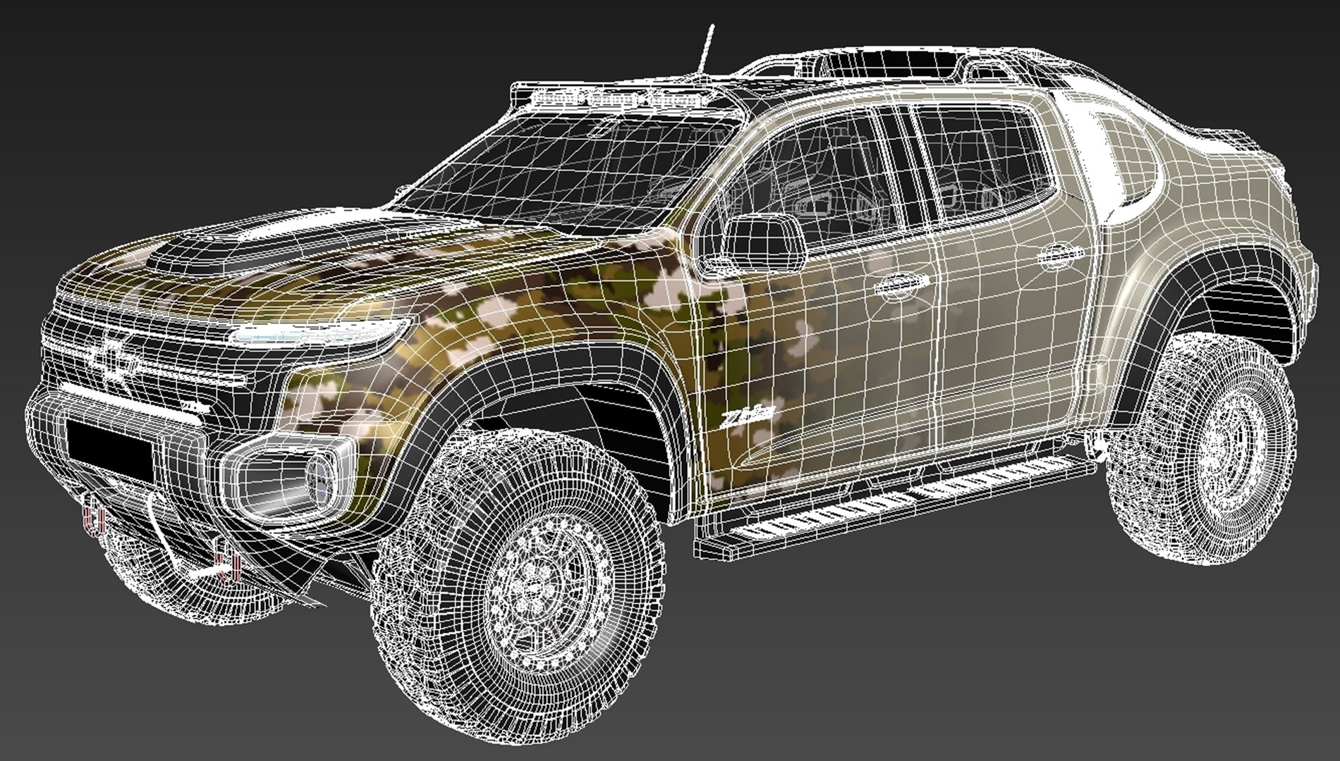 3D Chevrolet Colorado ZH2 2017 - TurboSquid 2216833