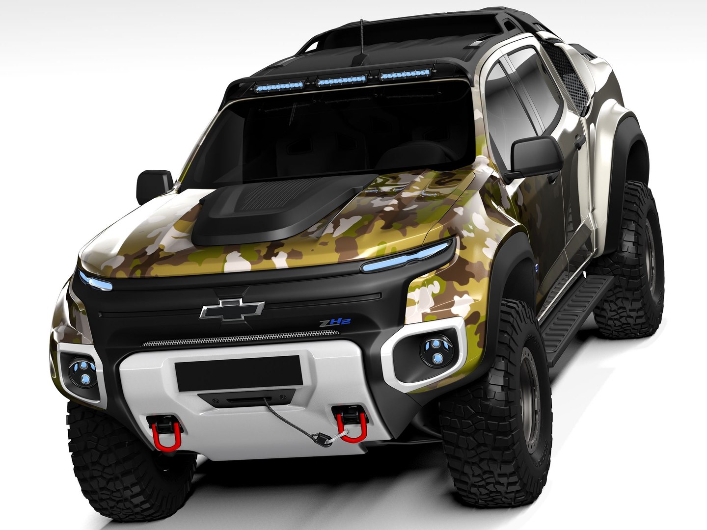 3D Chevrolet Colorado ZH2 2017 - TurboSquid 2216833