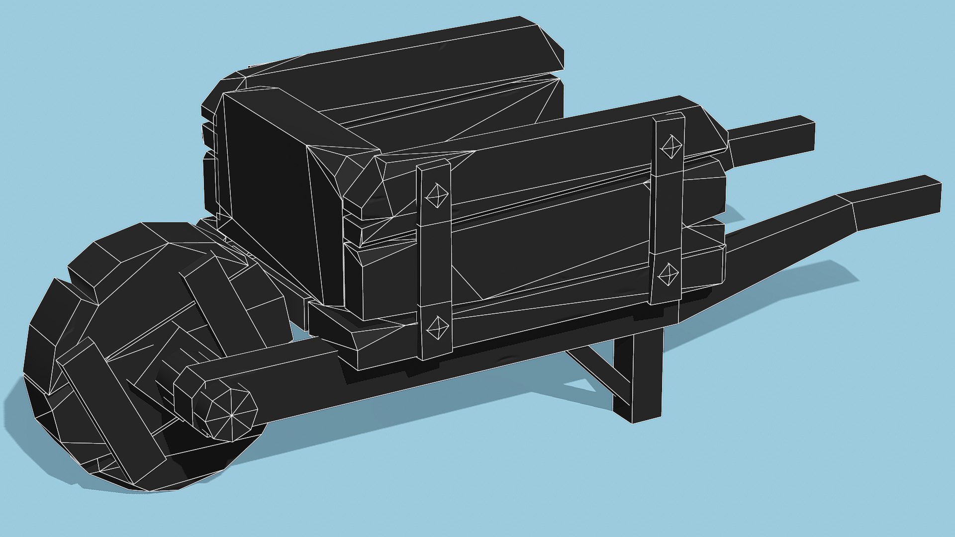3D Stylized Wheelbarrow - PBR Game Ready - TurboSquid 2050037