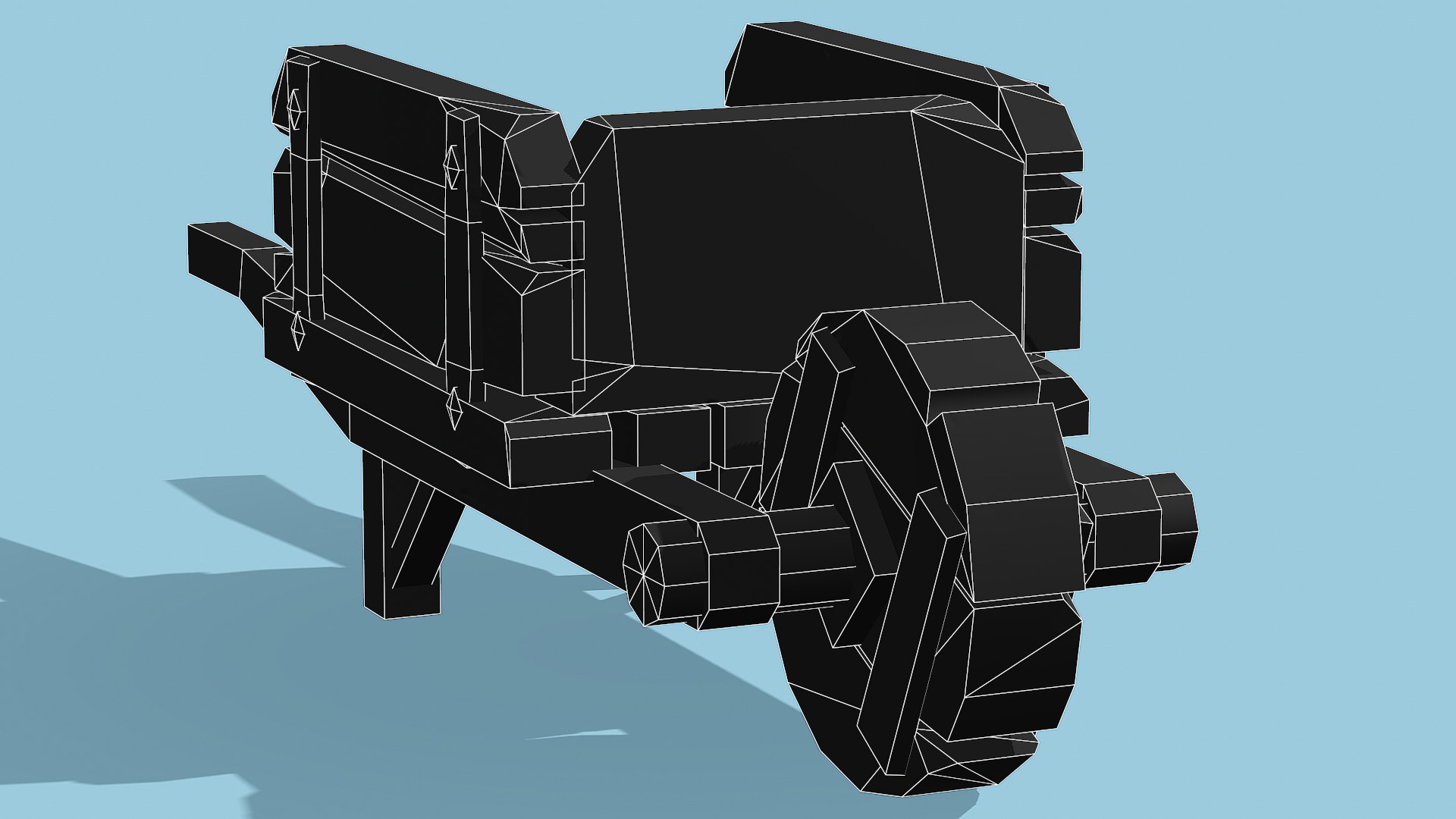 3D Stylized Wheelbarrow - PBR Game Ready - TurboSquid 2050037