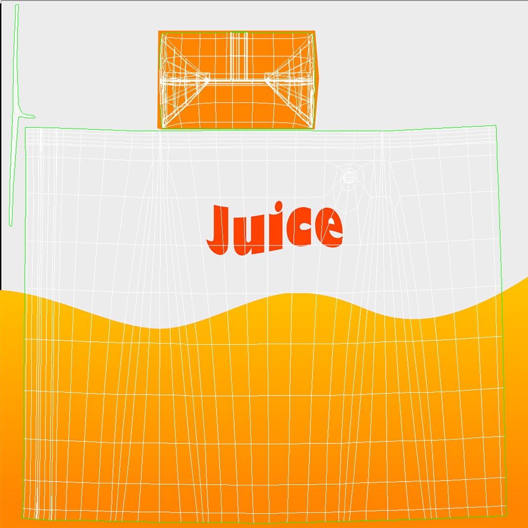 3d Model Of Juice Carton