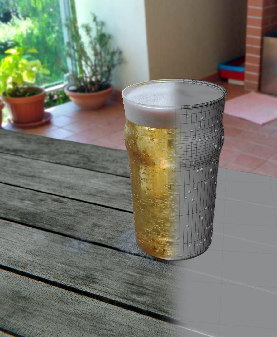 3D Model Beer Glass Animated - TurboSquid 1844321