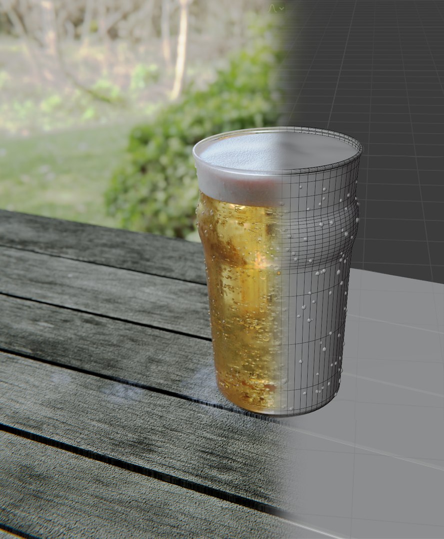 3D Model Beer Glass Animated - TurboSquid 1844321
