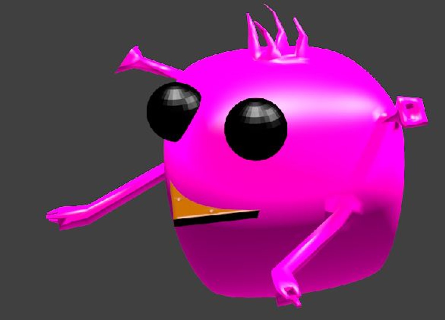 Free 3D pink alien - TurboSquid 1603255