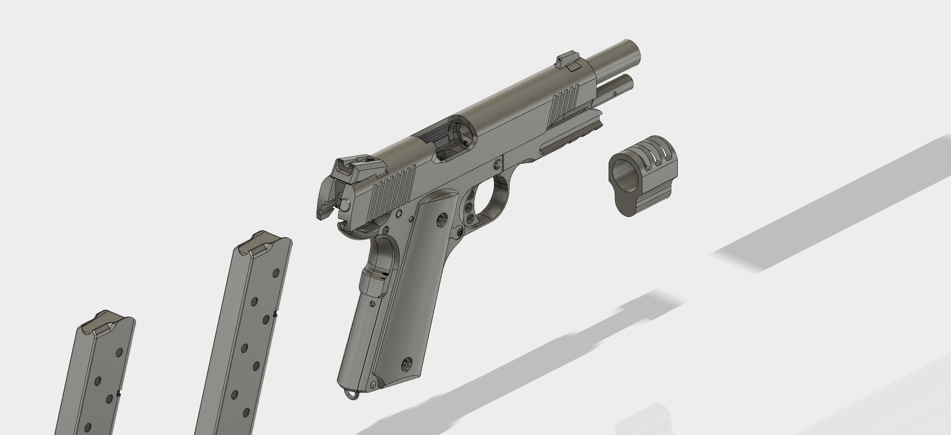 3D 1911 Pistol - TurboSquid 1191120