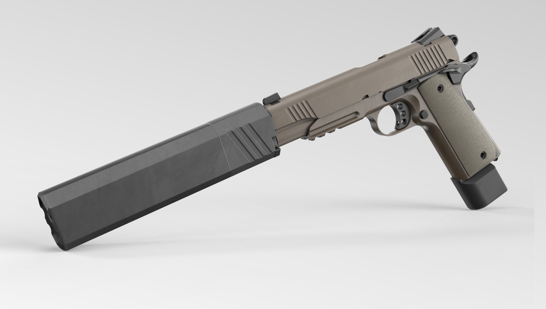 3D 1911 Pistol - TurboSquid 1191120