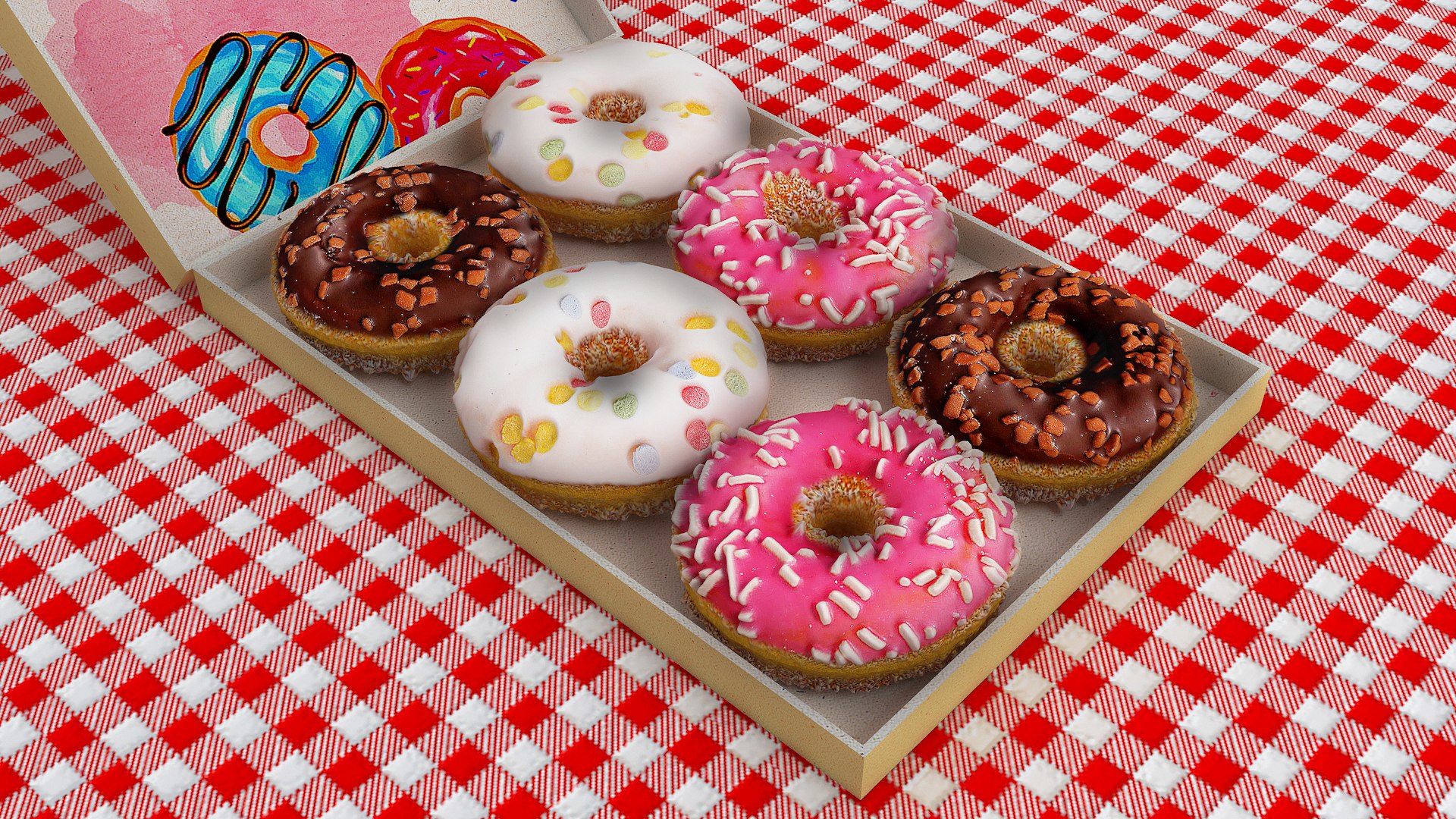 3D Donuts model - TurboSquid 1925879