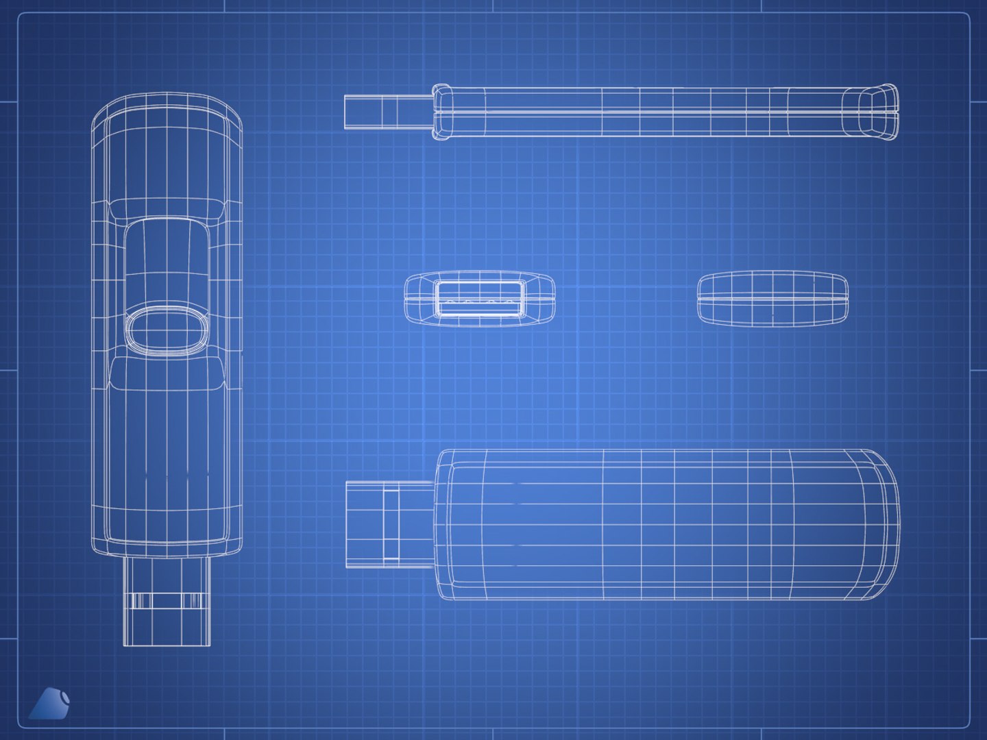 Flash Drive 8gb 3d Model