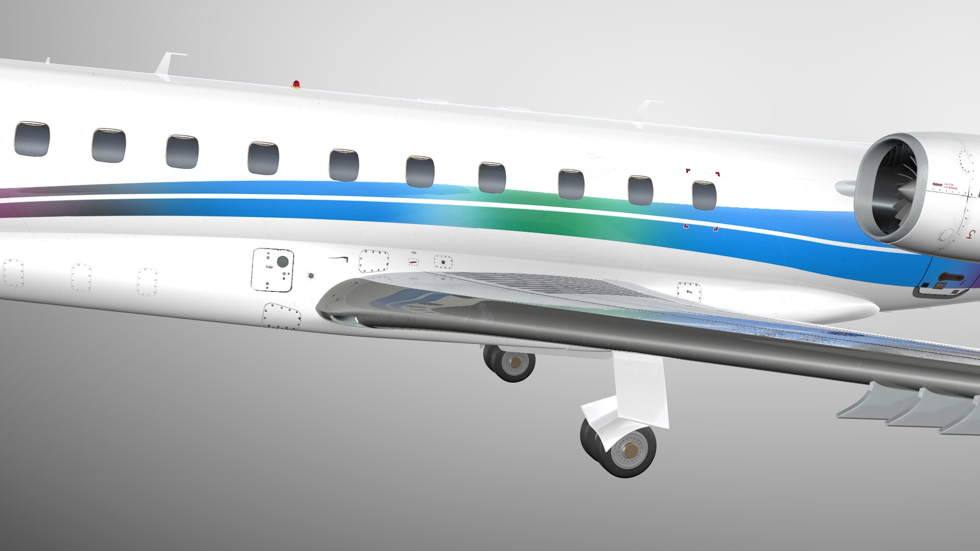 3D Adani Group VT-AML Embraer 135BJ Legacy 650 EMBRAER ERJ 135 L2201 ...