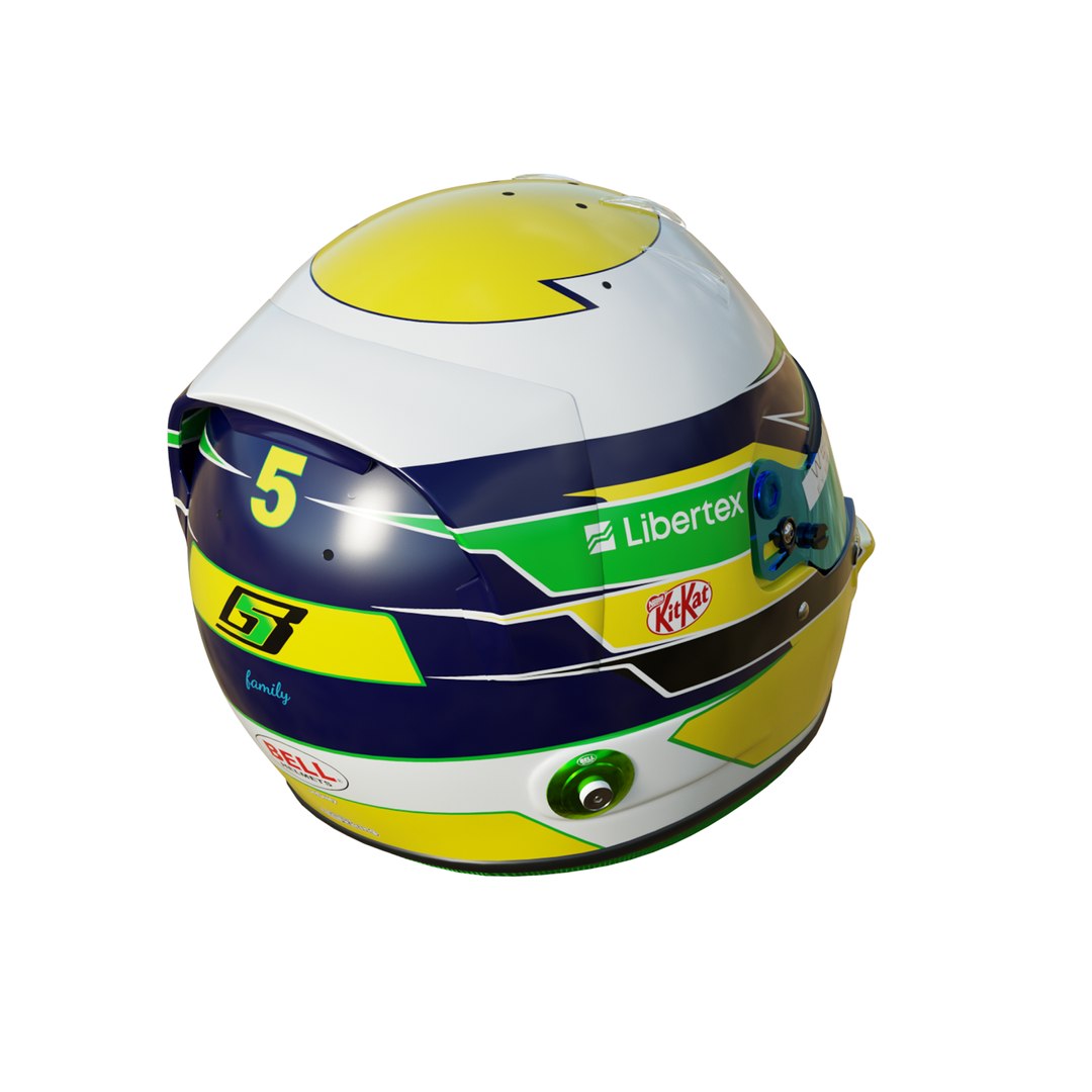 F1 Gabriel Bortoletto Helmet 2025 3D - TurboSquid 2383714
