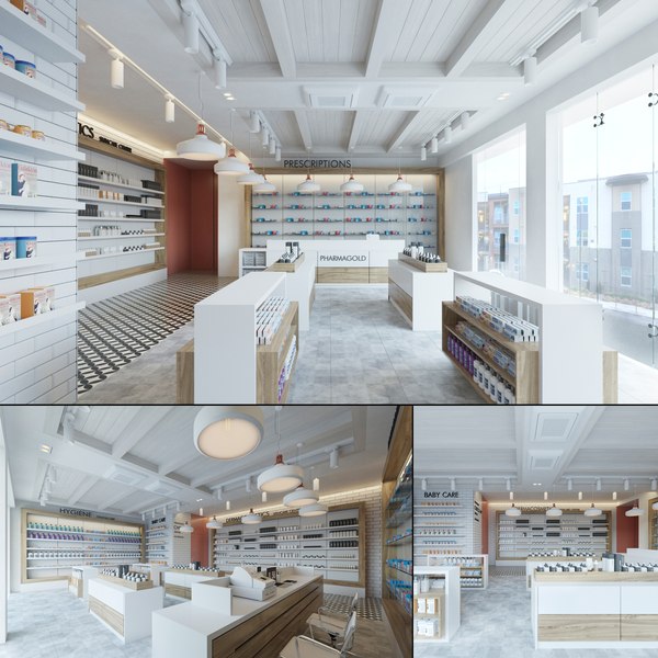 3D Pharmacy Models | TurboSquid