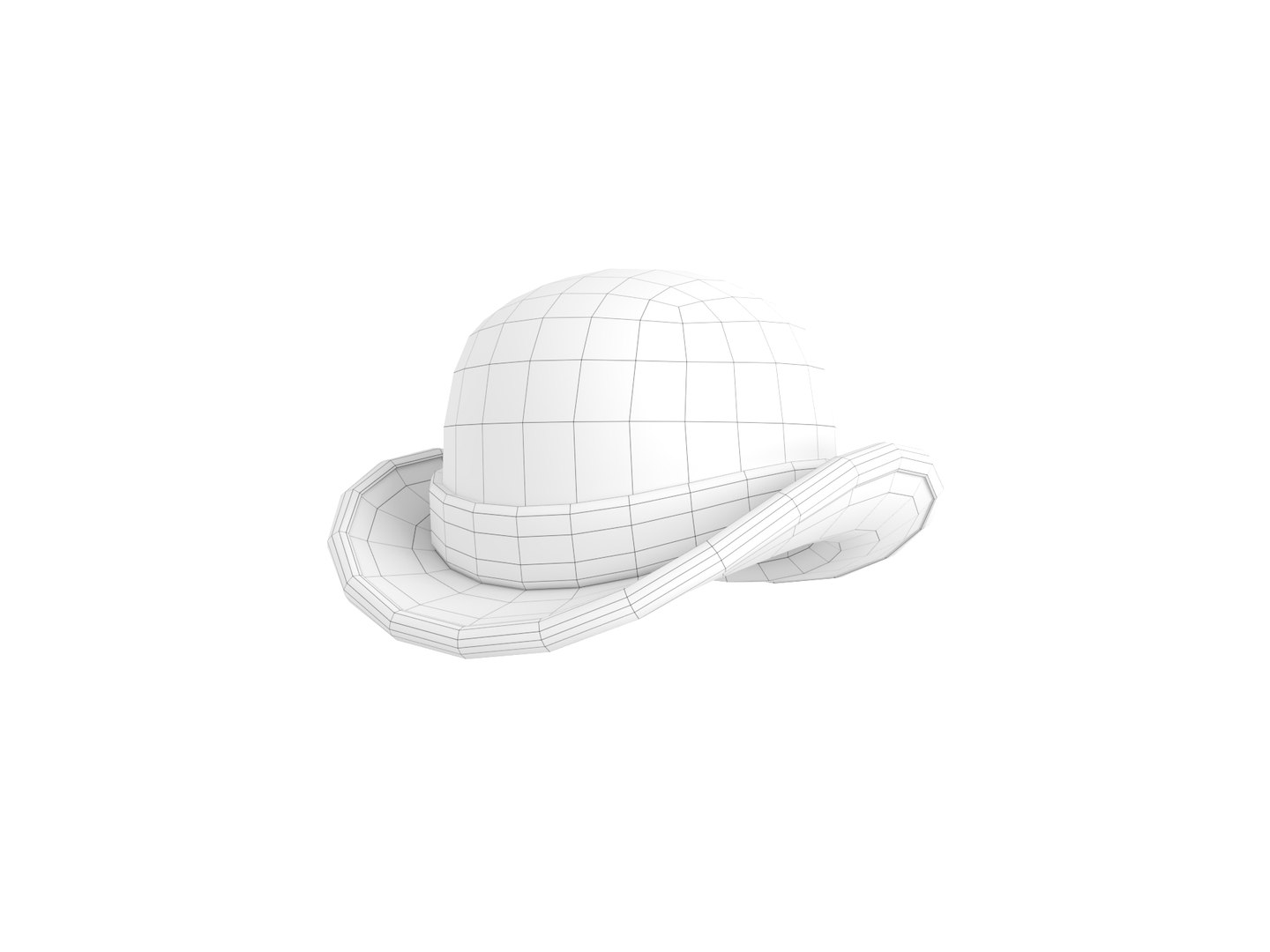 3D Green Bowler Hat - TurboSquid 2267377