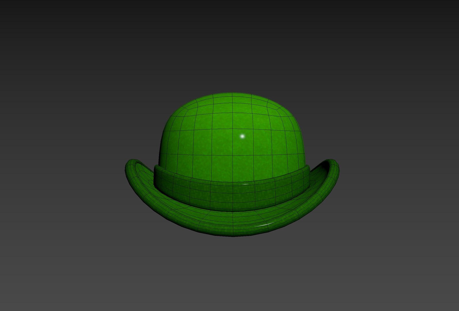 3D Green Bowler Hat - TurboSquid 2267377