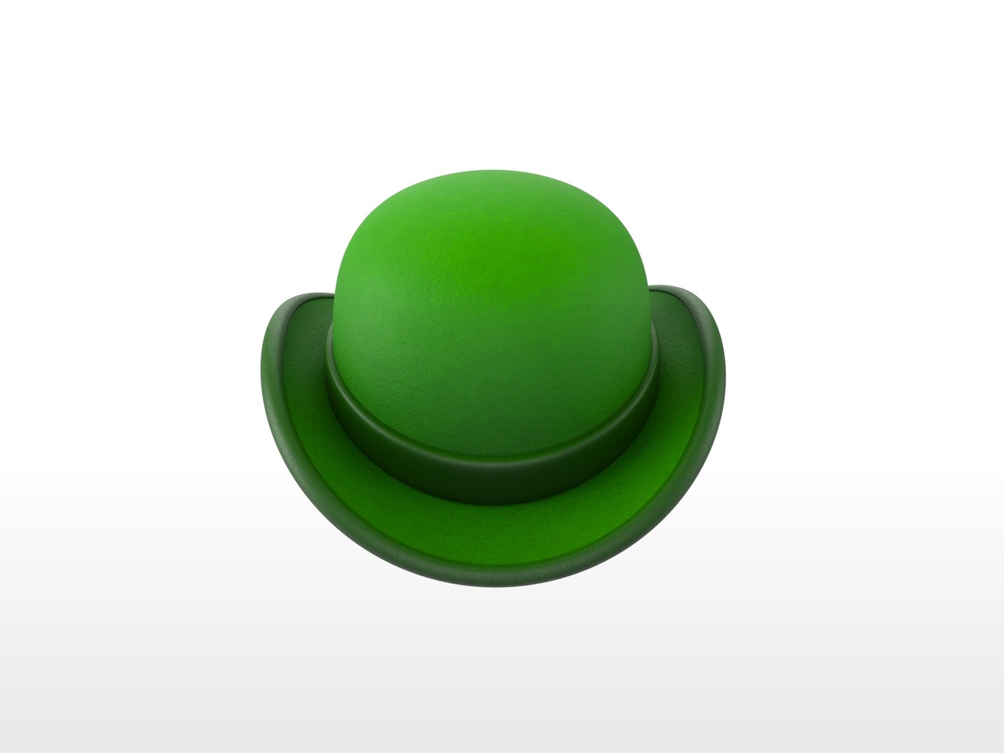 3D Green Bowler Hat - TurboSquid 2267377