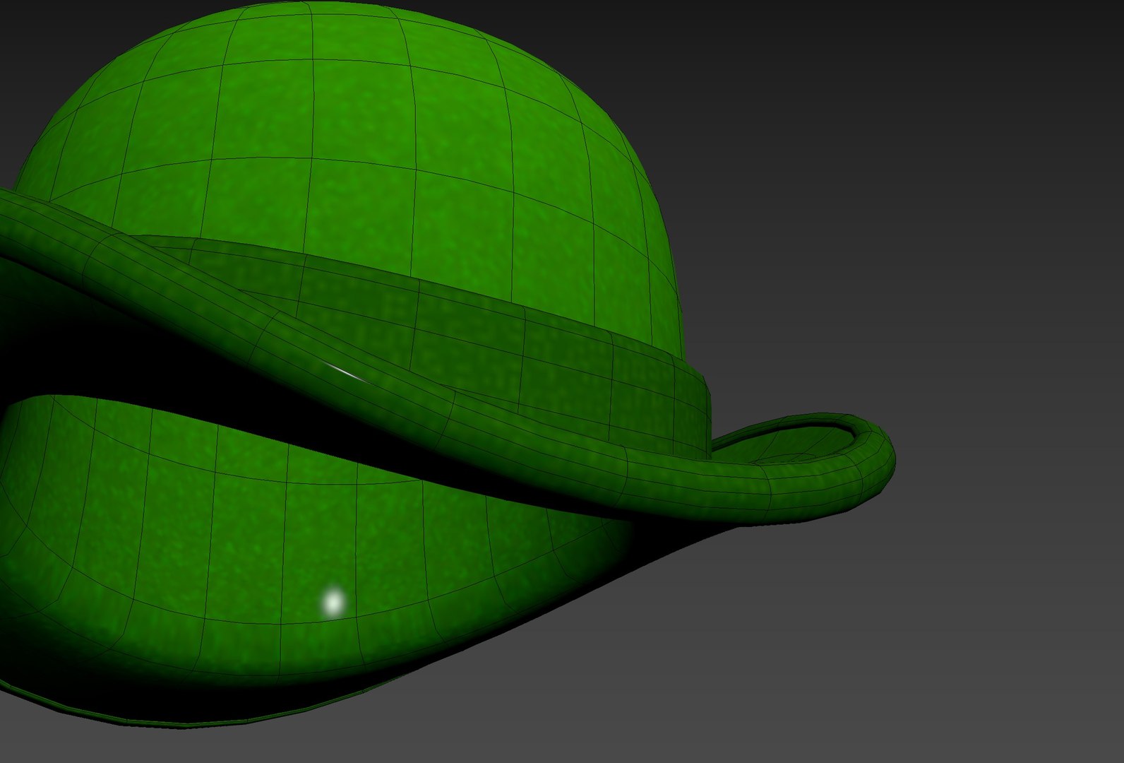 3D Green Bowler Hat - TurboSquid 2267377