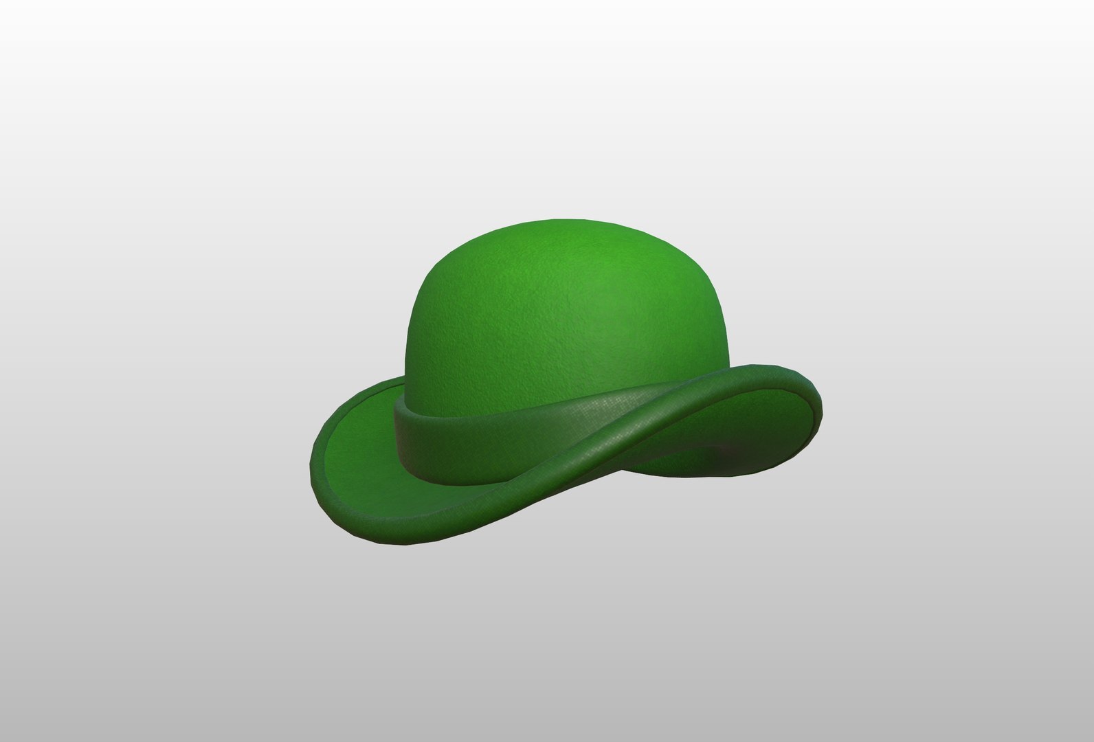 3D Green Bowler Hat - TurboSquid 2267377