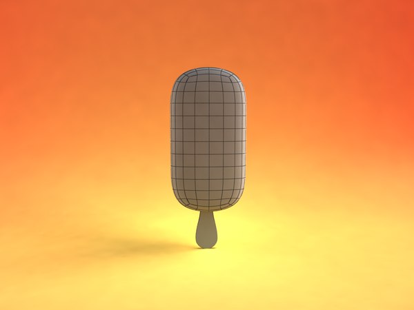 3d ice cream model