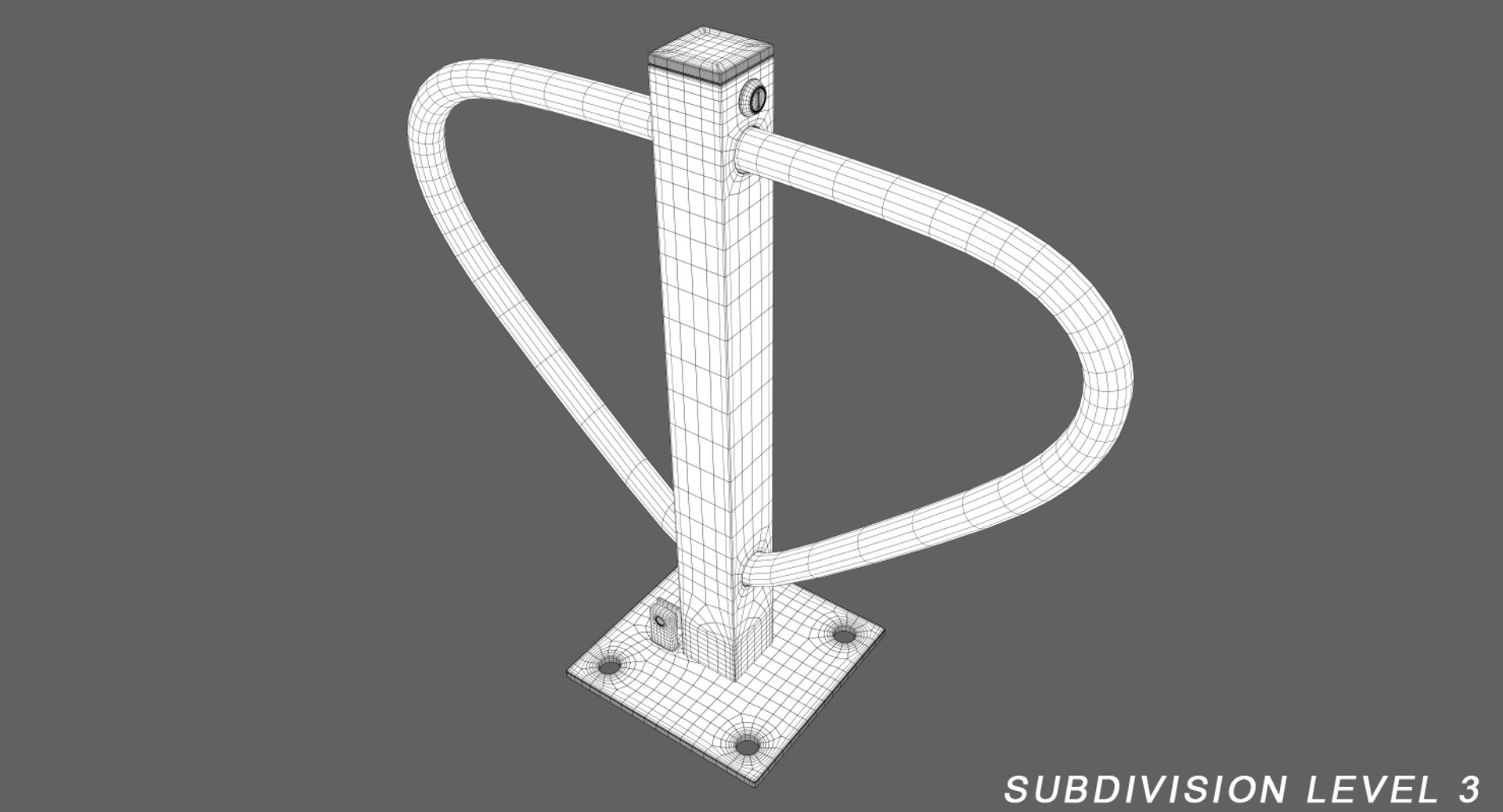 3D 4k Parking Stop Model - TurboSquid 1211790