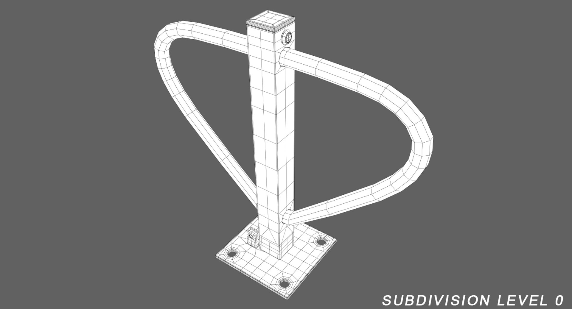 3D 4k Parking Stop Model - TurboSquid 1211790
