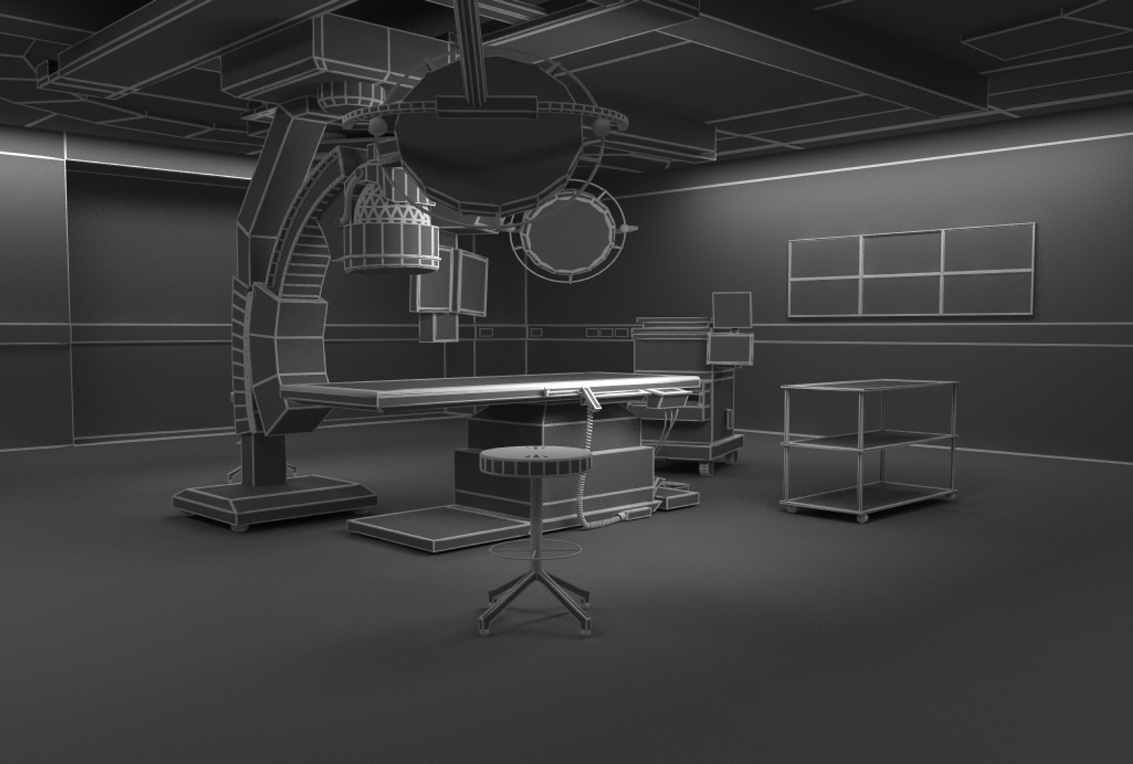 surgery room 3d model
