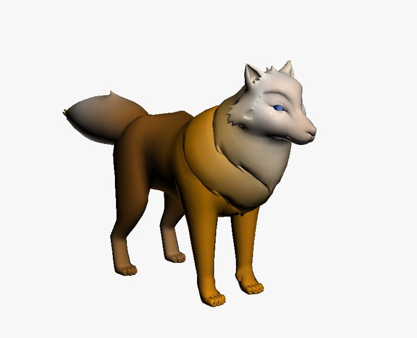 3D Cartoon Wolf Model - TurboSquid 1247042