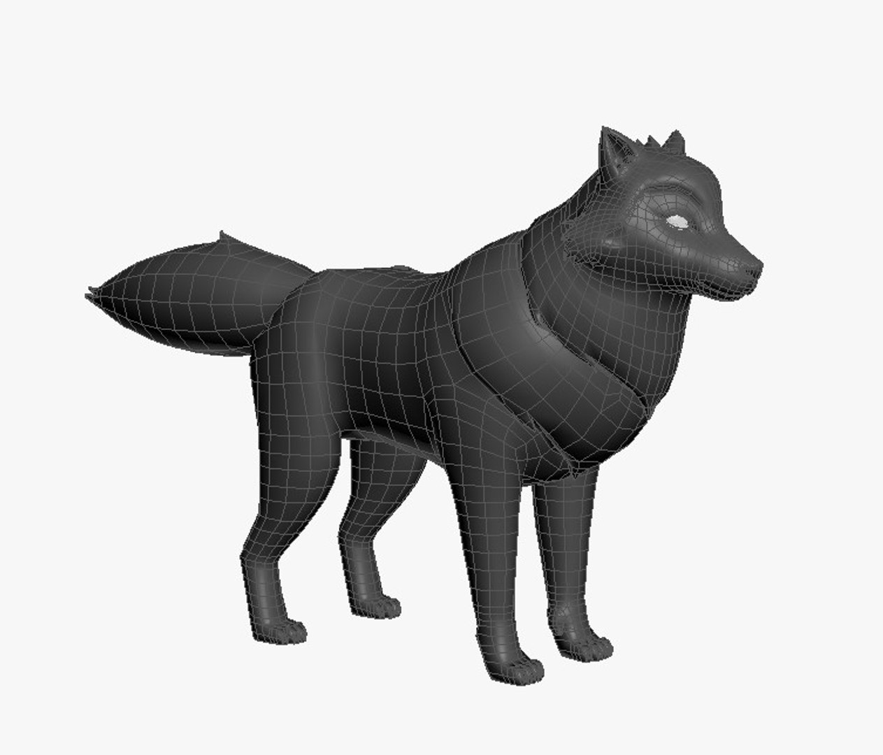 3D Cartoon Wolf Model - TurboSquid 1247042