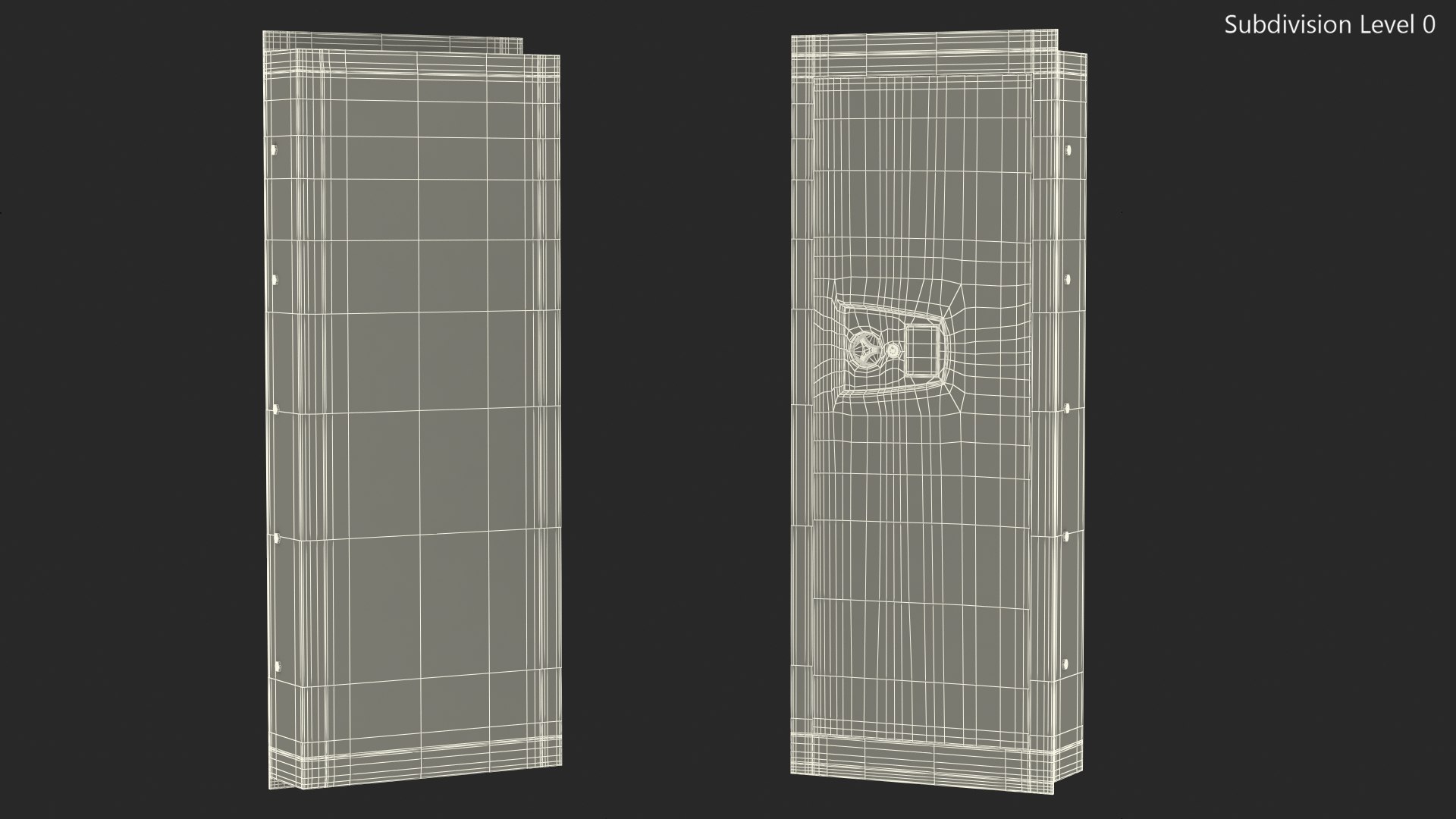 Long Gun Wall Safe with Electronic Lock 3D model - TurboSquid 1886766
