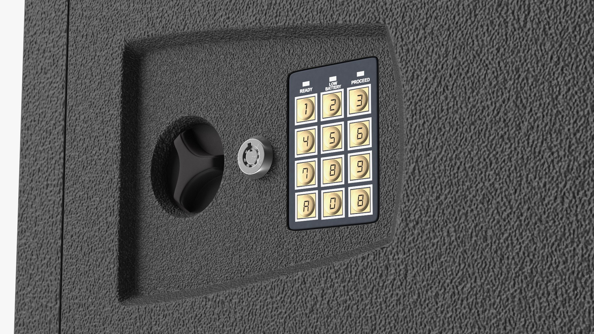 Long Gun Wall Safe with Electronic Lock 3D model - TurboSquid 1886766