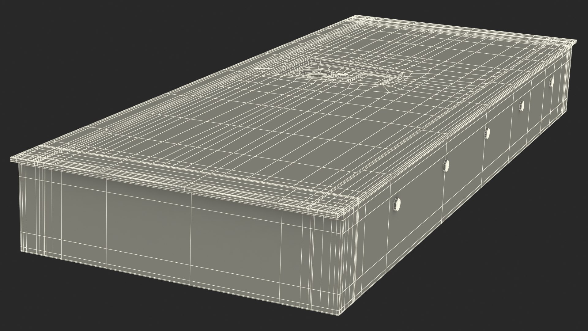 Long Gun Wall Safe with Electronic Lock 3D model - TurboSquid 1886766