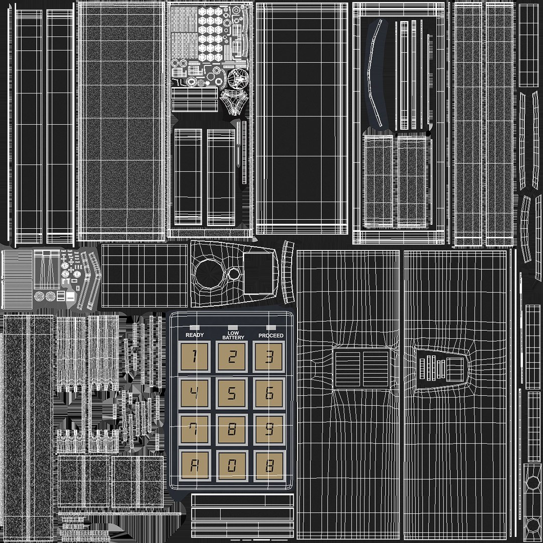Long Gun Wall Safe with Electronic Lock 3D model - TurboSquid 1886766