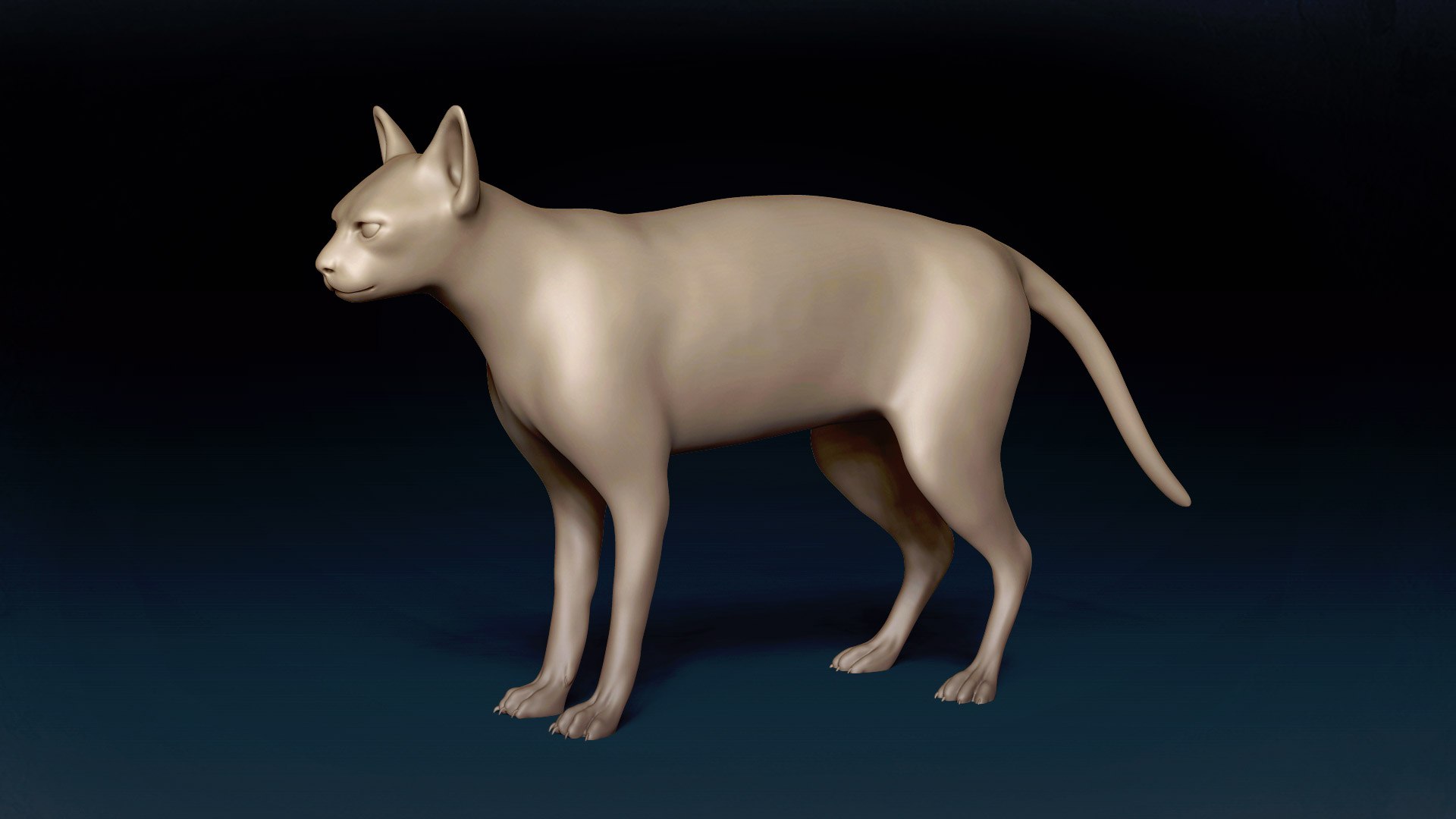 3D White Sphynx Cat Base Mesh 3D model model - TurboSquid 1863227
