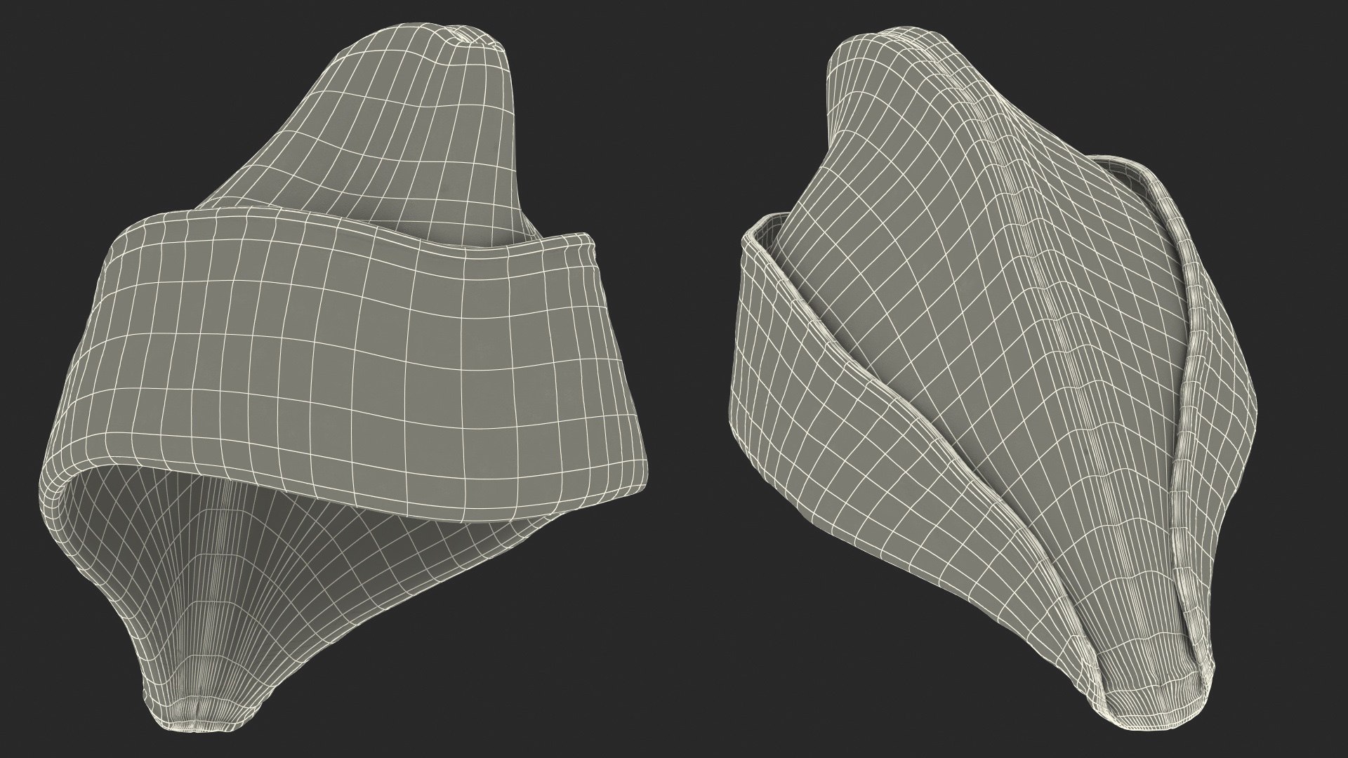 Medieval archer cap grey 3D model - TurboSquid 1587823