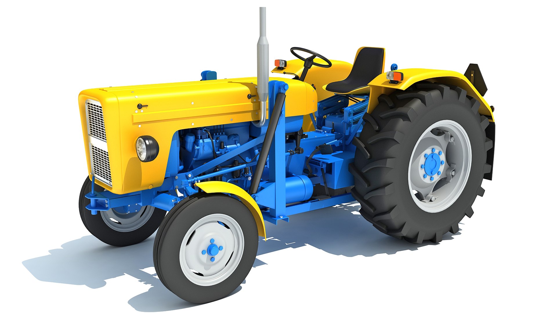 Old Vintage Farm Tractors 3D Model - TurboSquid 1875330