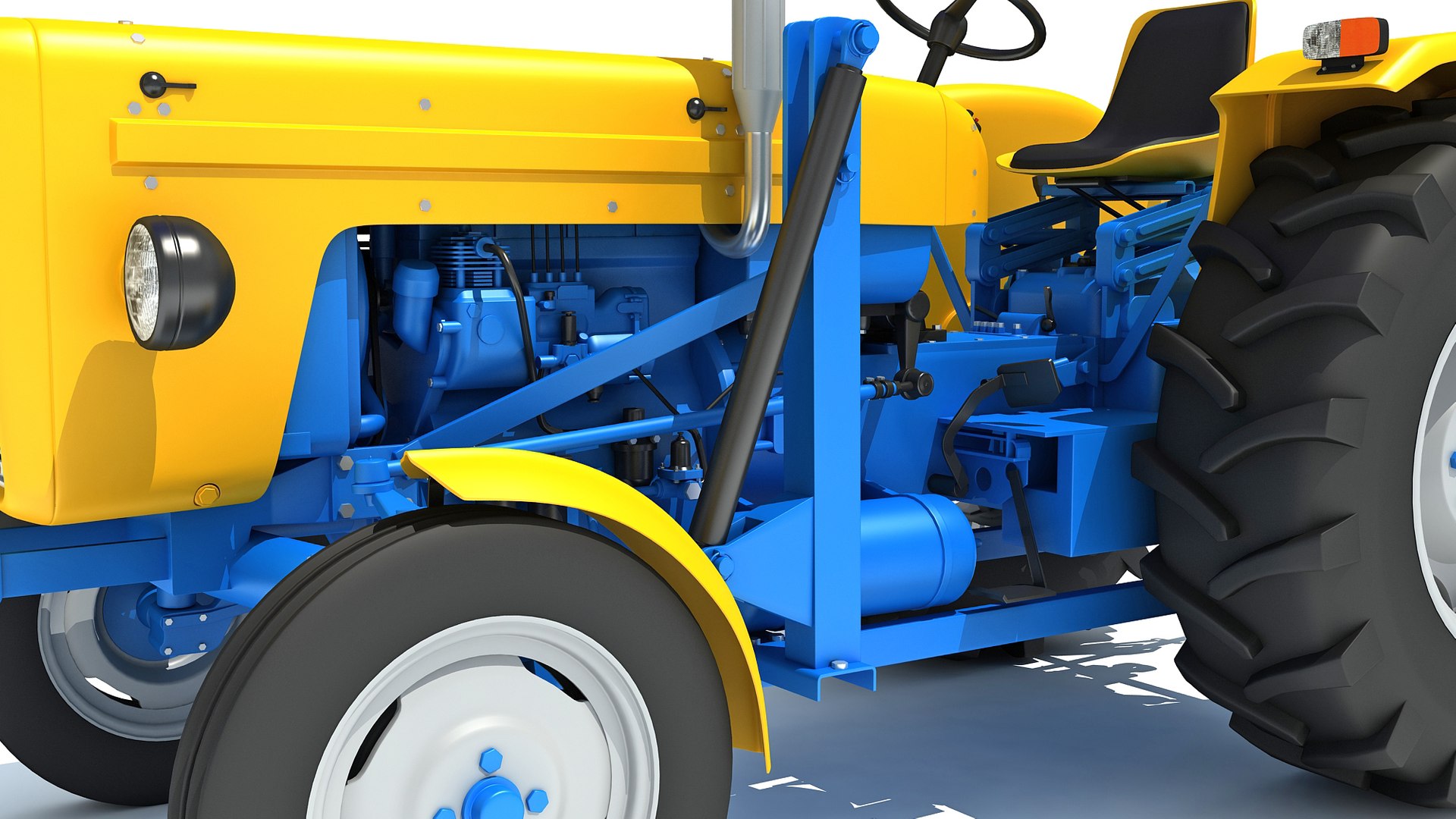 Old Vintage Farm Tractors 3D Model - TurboSquid 1875330