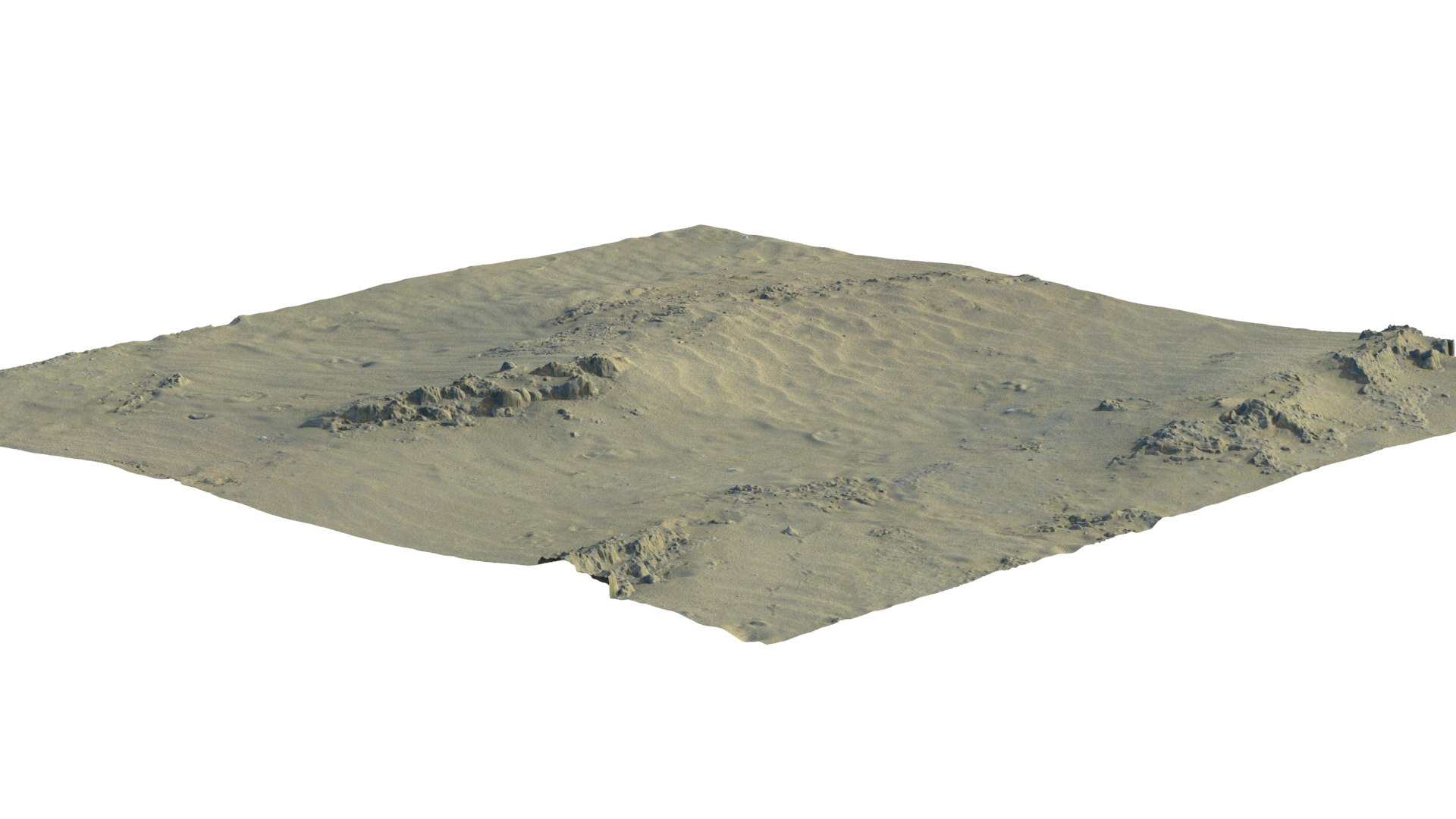 Desert Dune Surface Plan 3D - TurboSquid 2278130