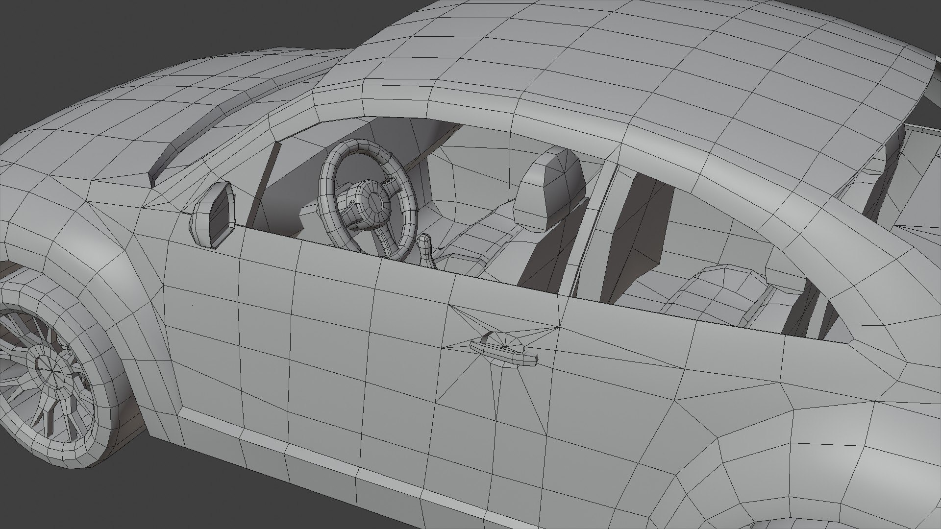 3D model generic compact car interior - TurboSquid 1589164