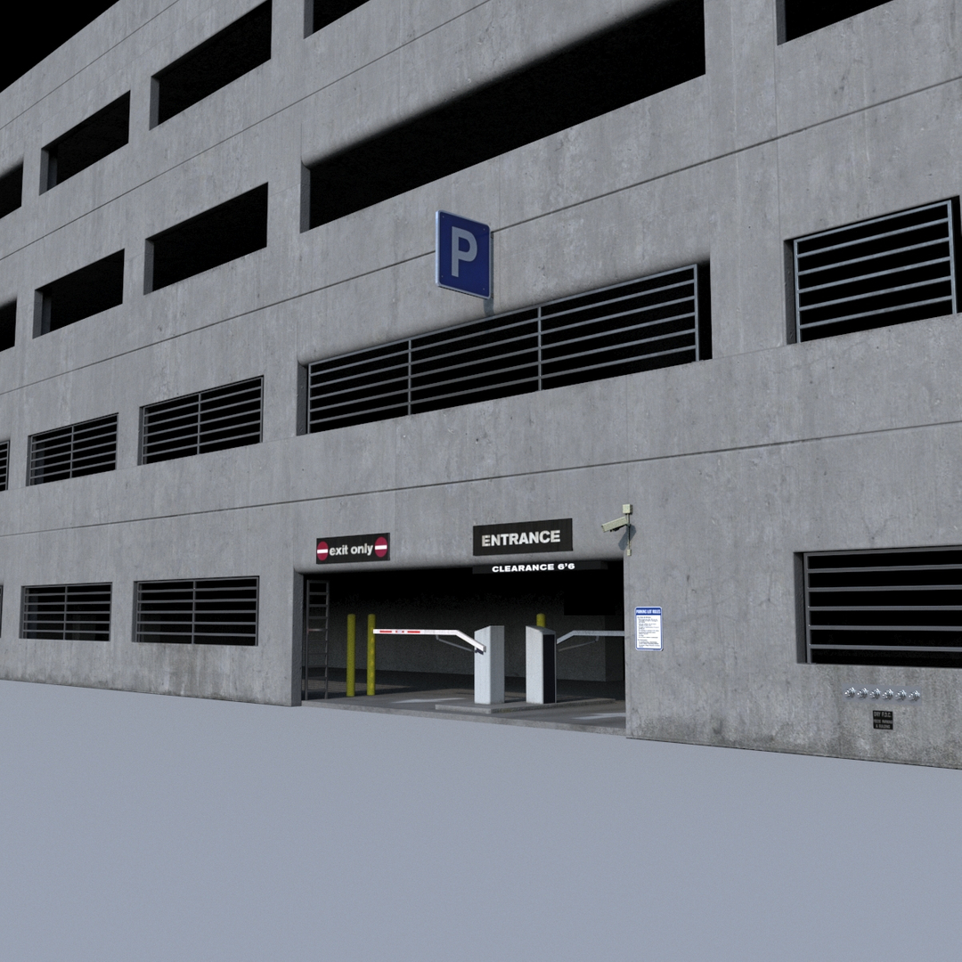 parking garage 3d model