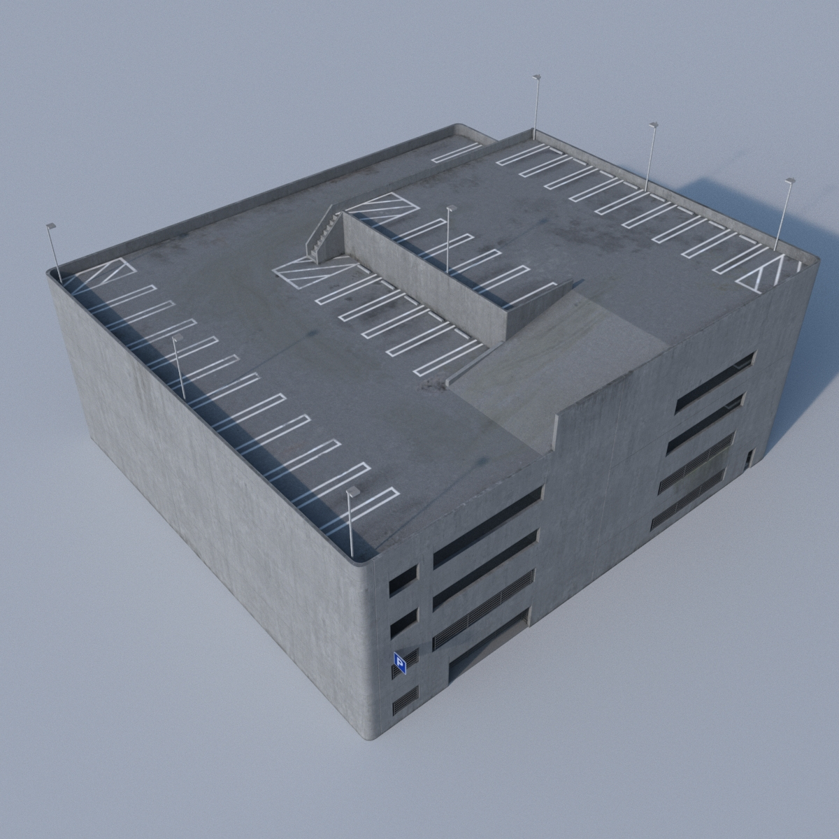 parking garage 3d model