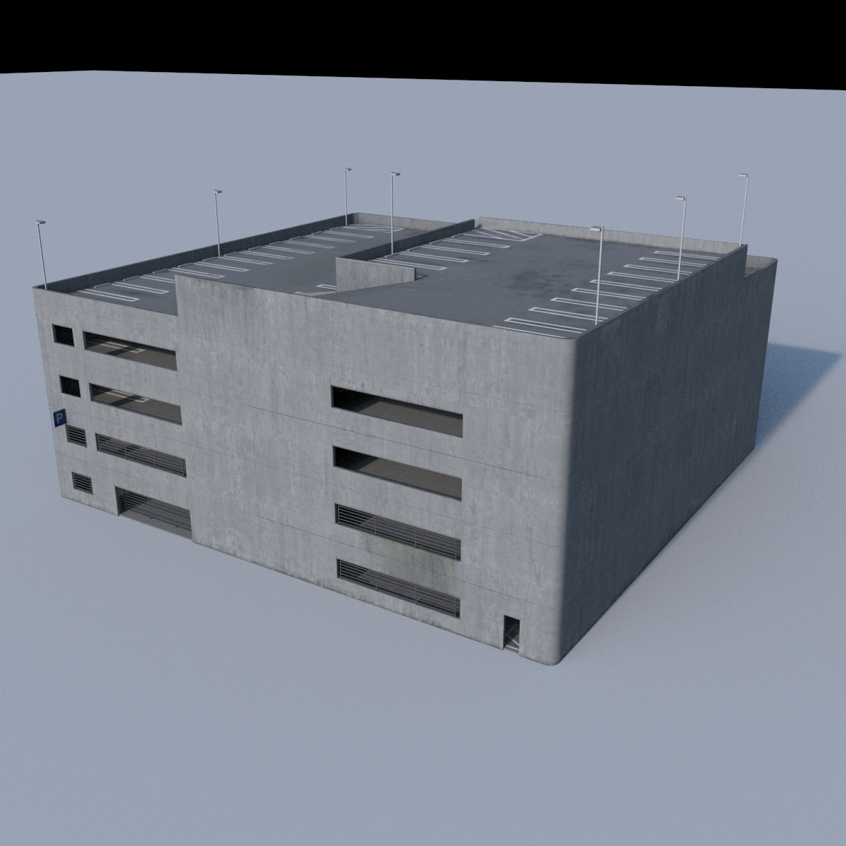 parking garage 3d model